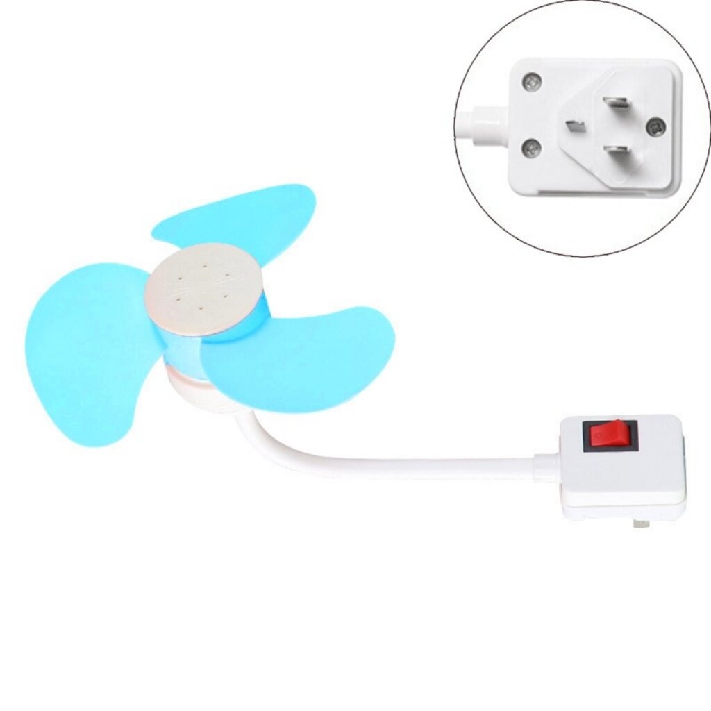 Компактный поворотный вентилятор с регулировкой на 360 градусов, подходит для спальни и кухни, простая установка