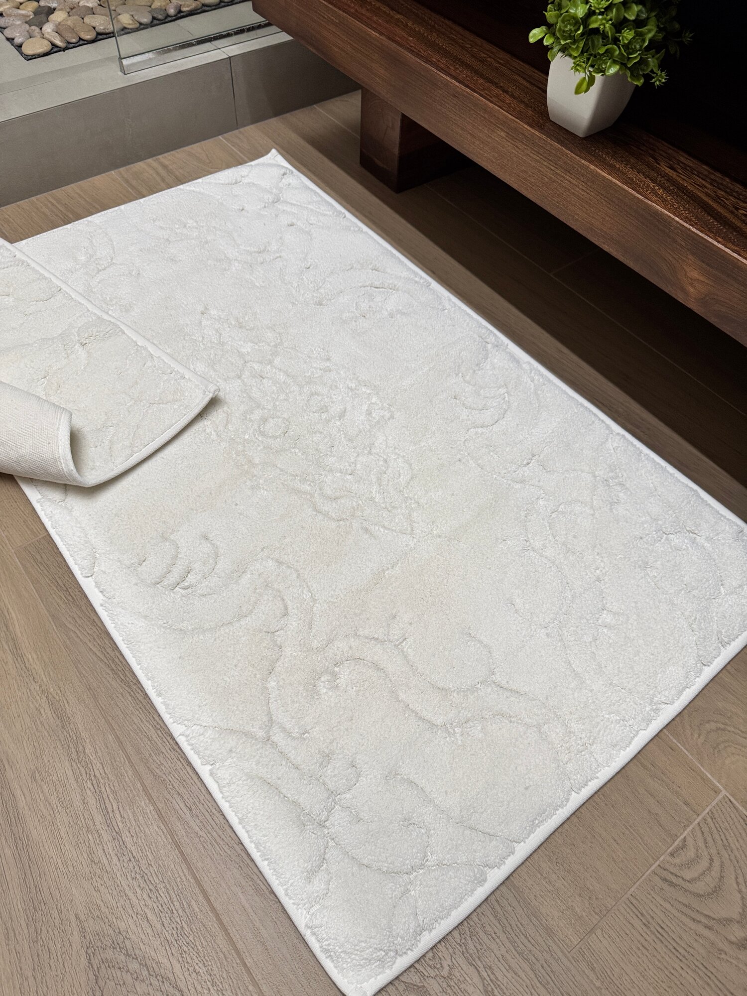 Коврики набор, 2 шт, Natali's Carpets на пол для ванной и туалета 60х100/50х60 см Турция