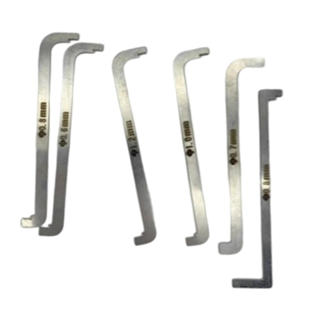 6 шт. Z-образная угловая отвертка с двойным концом из нержавеющей стали