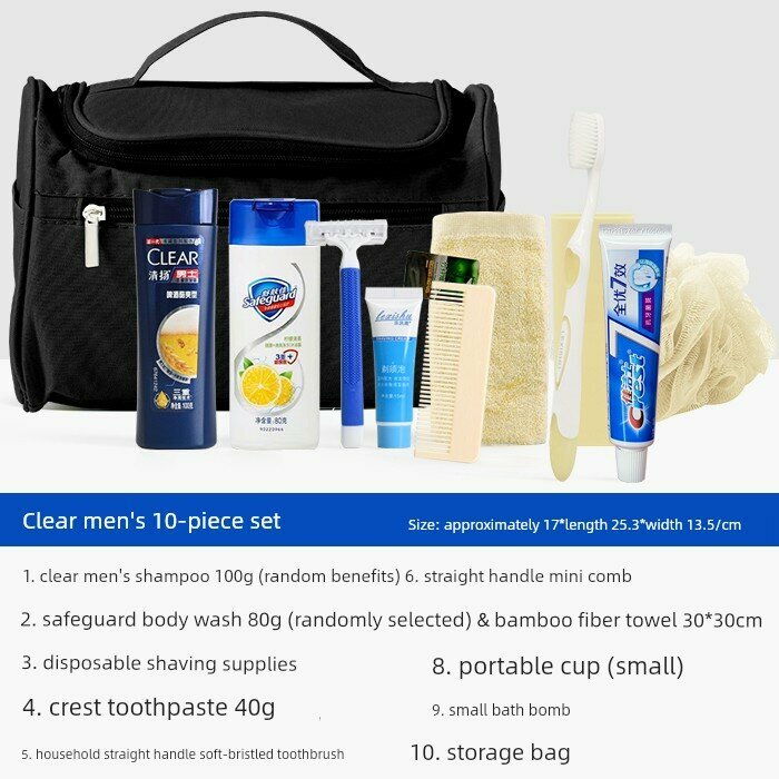 Дорожный набор туалетных принадлежностей, полный набор туалетных принадлежностей, портативный набор на большие