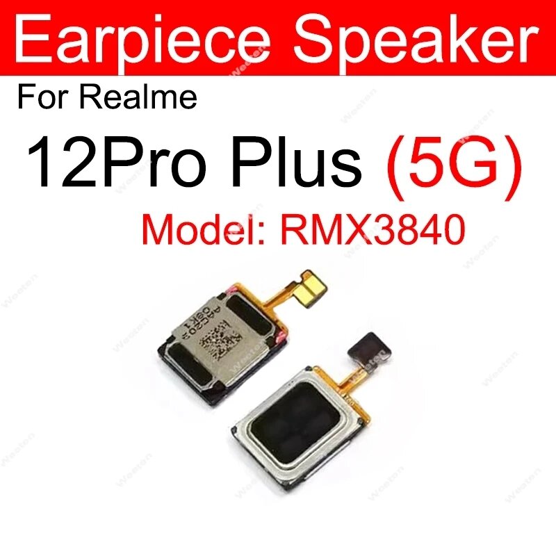 Для Realme 11 12 Pro+ Plus 12X 12 Lite 4G 5G Динамик Динамик Верхний динамик Гибкий кабель Звуковой приемник Запчасти для ремонта 12Pro Plus