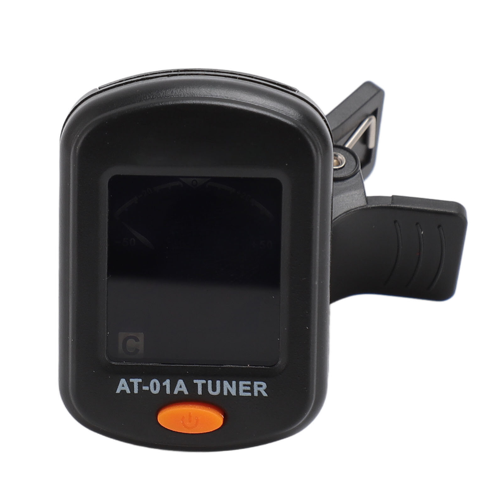 Клип-Гитарный Тюнер С Подсветкой Точный Цифровой Электронный Тюнер для Баса Гавайской Гитары Скрипки Черный