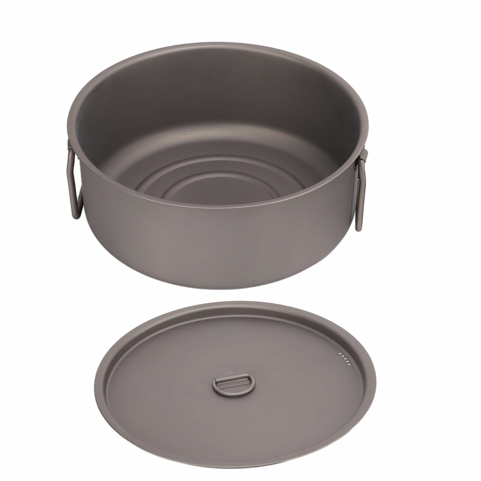 Титановая кастрюля на 3-5 человек со складными ручками