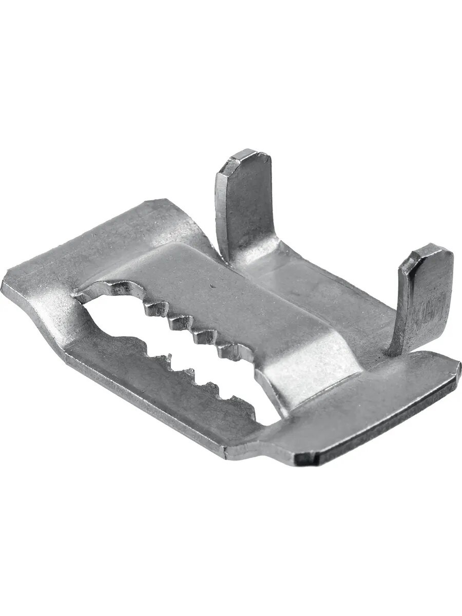 БГЛ, 20 мм, 150 шт, бюгель для бандажной ленты нержавеющий,