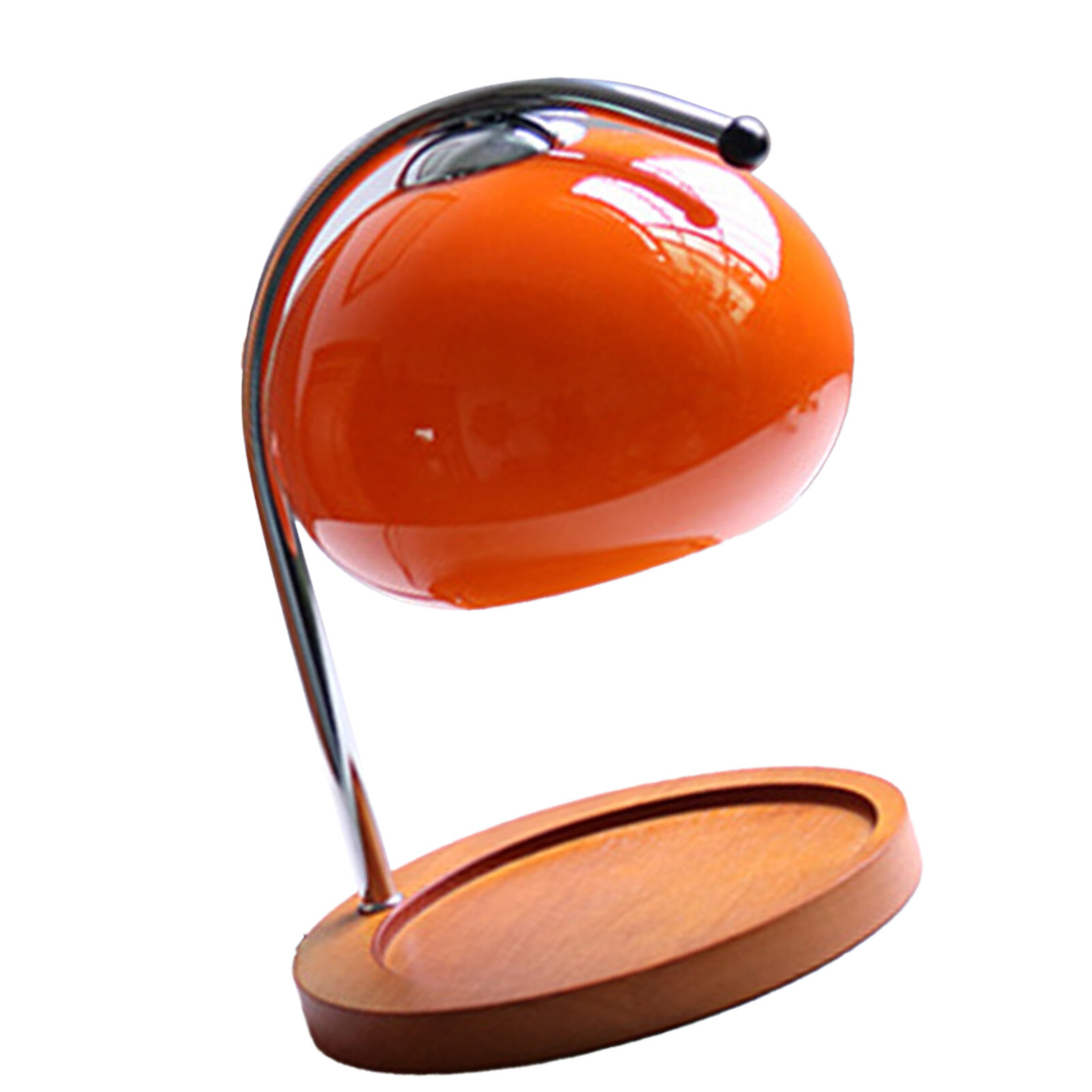 Лампа для расплавления свечей Candle Warmer Lamp с регулируемой яркостью, круглая пластина, коралловый цвет, для спальни, кабинета, 1 шт, материал: железо, стекло, цельный дерево, вес approx. 1700.00g / 59.97oz