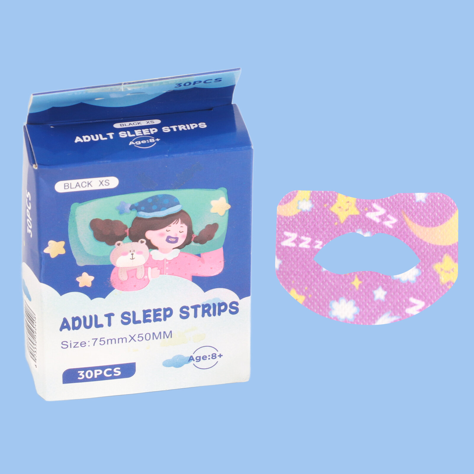 Полоски для рта для сна Полоски для сна от апноэ во время сна Лента для рта для улучшения носового дыхания