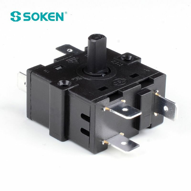 Переключатель поворотный RT2 (XK-2) 5 контактов 4 положения 16А 250VAC Т1000 SOKEN для бытовых приборов
