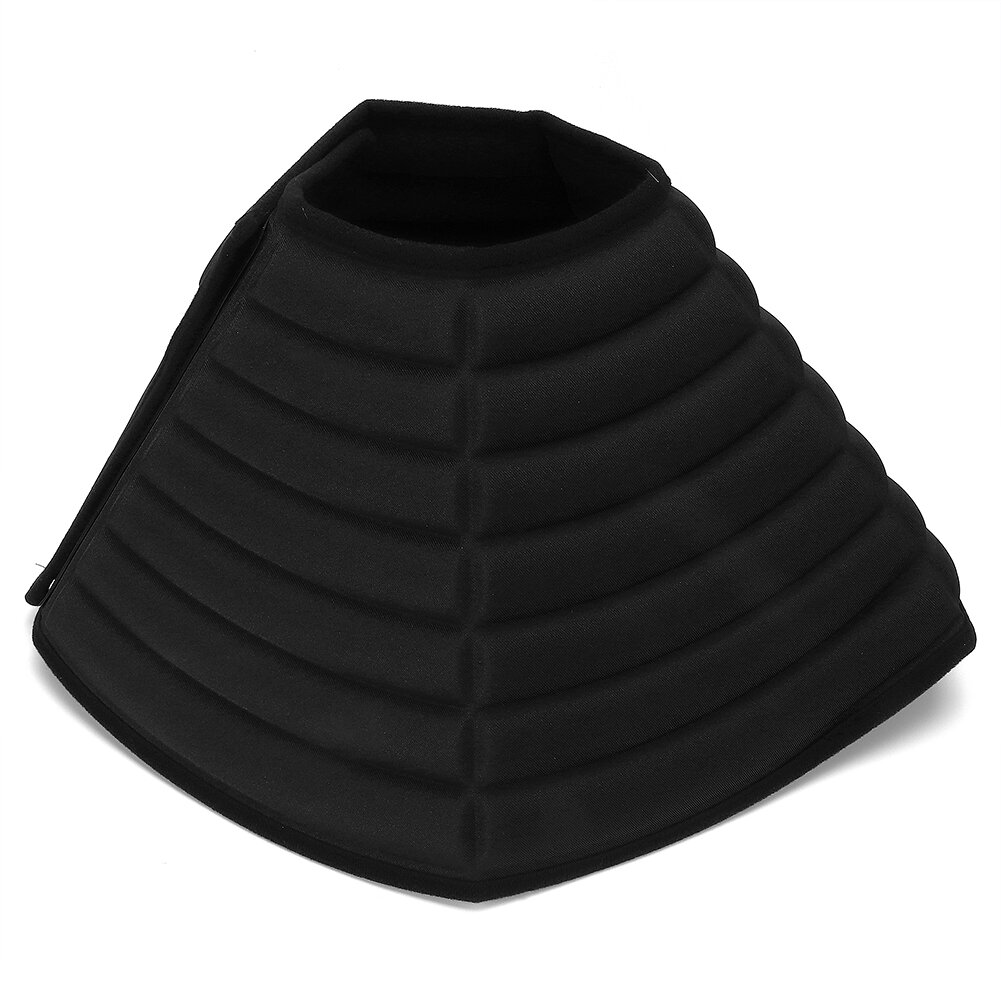 Коллар для домашних животных с защитой от укусов и лижущих действий, Элизабет круглый, для заживления ран (Черный, M)
