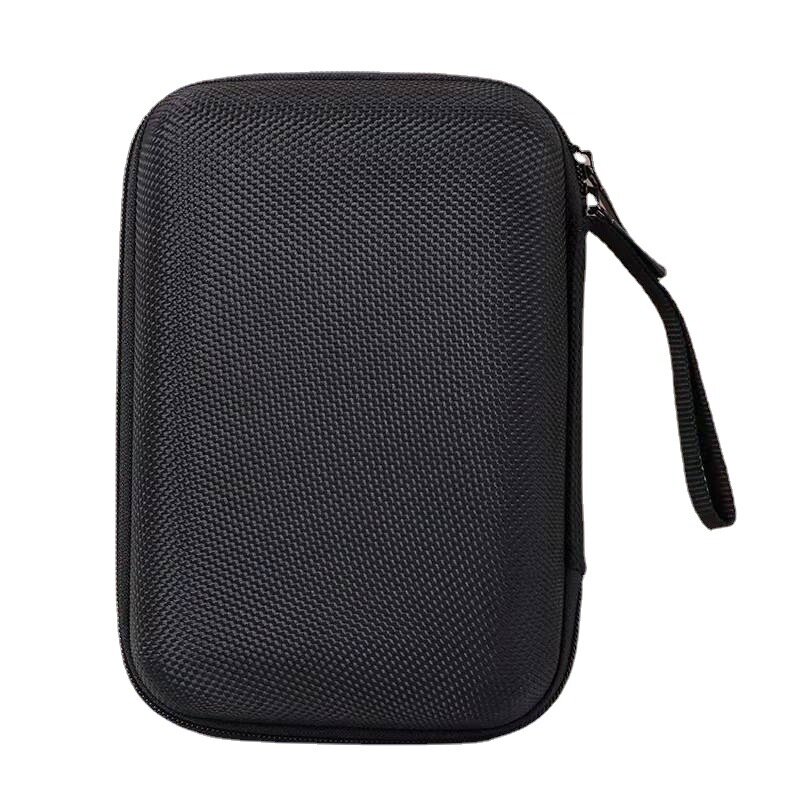 Чехол для внешнего жесткого диска Shockproof EVA Case 2.5 дюйма с сетчатым карманом и мягким внутренним материалом для путешествий и офисного использования, черный цвет, размер упаковки 15.5*10*3.5 см, вес упаковки 62 г, материал EVA, в комплект входит