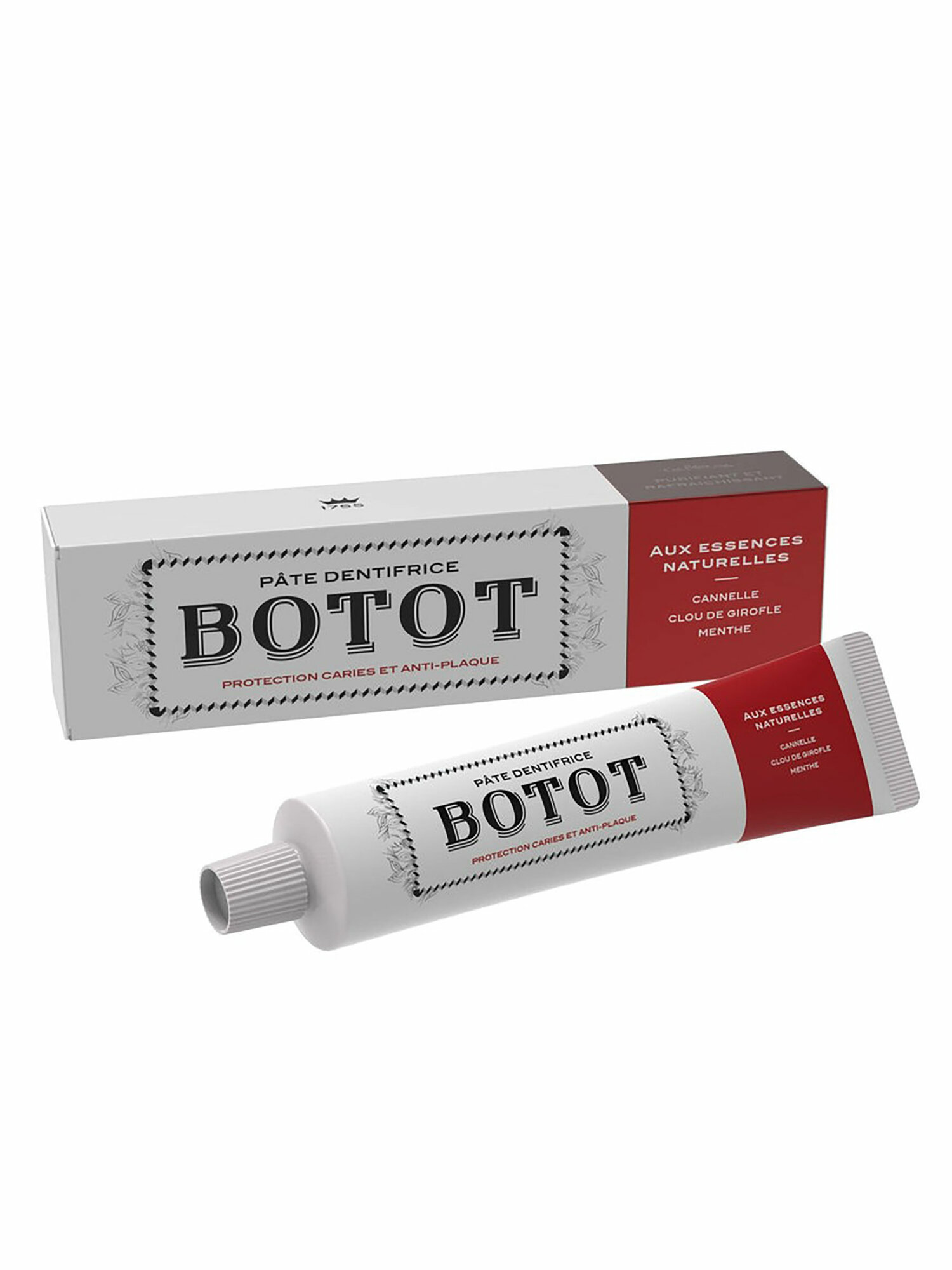 Антибактериальная зубная паста Botot корица, гвоздика и мята, 75 мл