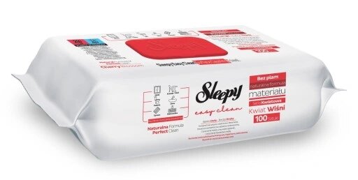 Салфетки для очистки поверхностей Sleepy Easy Clean с ароматом вишни 100шт.