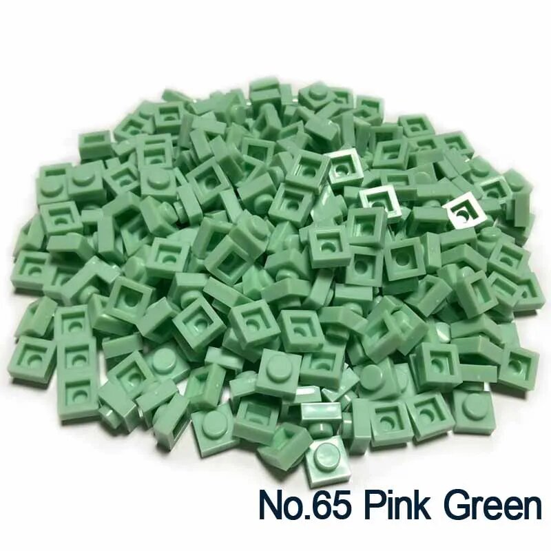 SMARTABLE Пластиковые блоки 98 цветов 578 шт. Зеленый, Pink Green 65