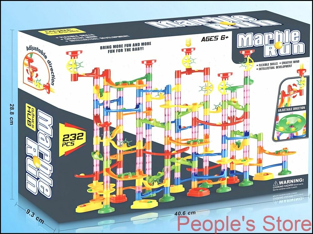 Конструктор Весёлые горки /232 элемента /Marble Run