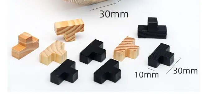 Деревянный кубик Тетрис головоломка антистресс для детей и взрослых головоломка из дерева — фото 1