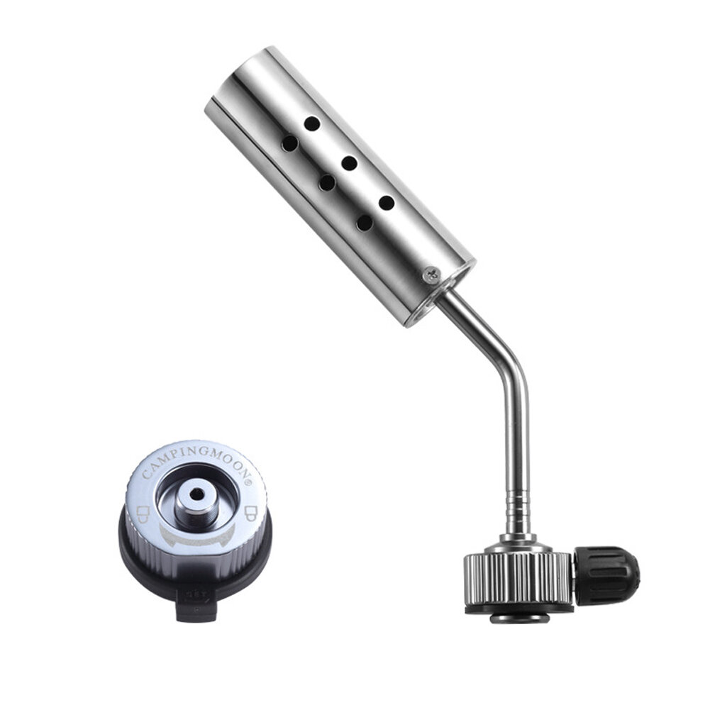 Газовая горелка для сварки Фламтронг для открытия воздуха Кампинг Барбекю Переносимая Обогревательная Сварочная Кулинарная Экипировка, серебристый цвет, материал алюминиевый сплав+нержавеющая сталь+медь, тепловая мощность 200г/ч, тепловыделение