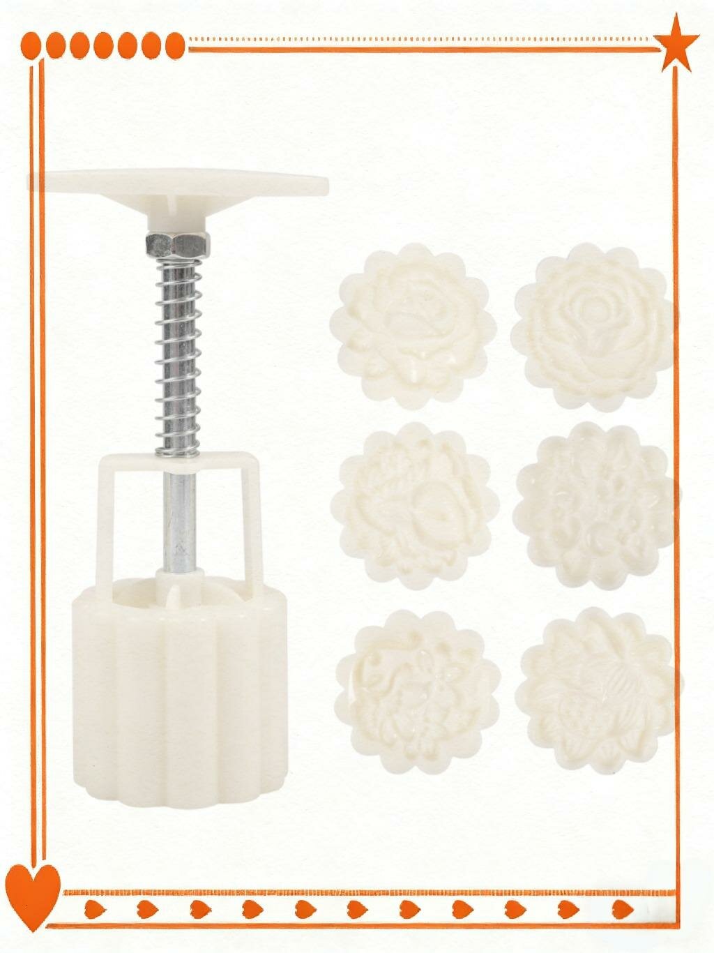 Форма для лунных пряников в виде цветка