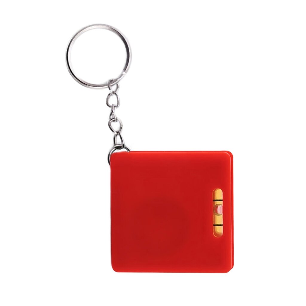 Мини-стальная рулетка Со встроенным пузырьковым уровнем Длиной 1 метр, удобная конструкция брелков для ключей, Механизм автоматического втягивания