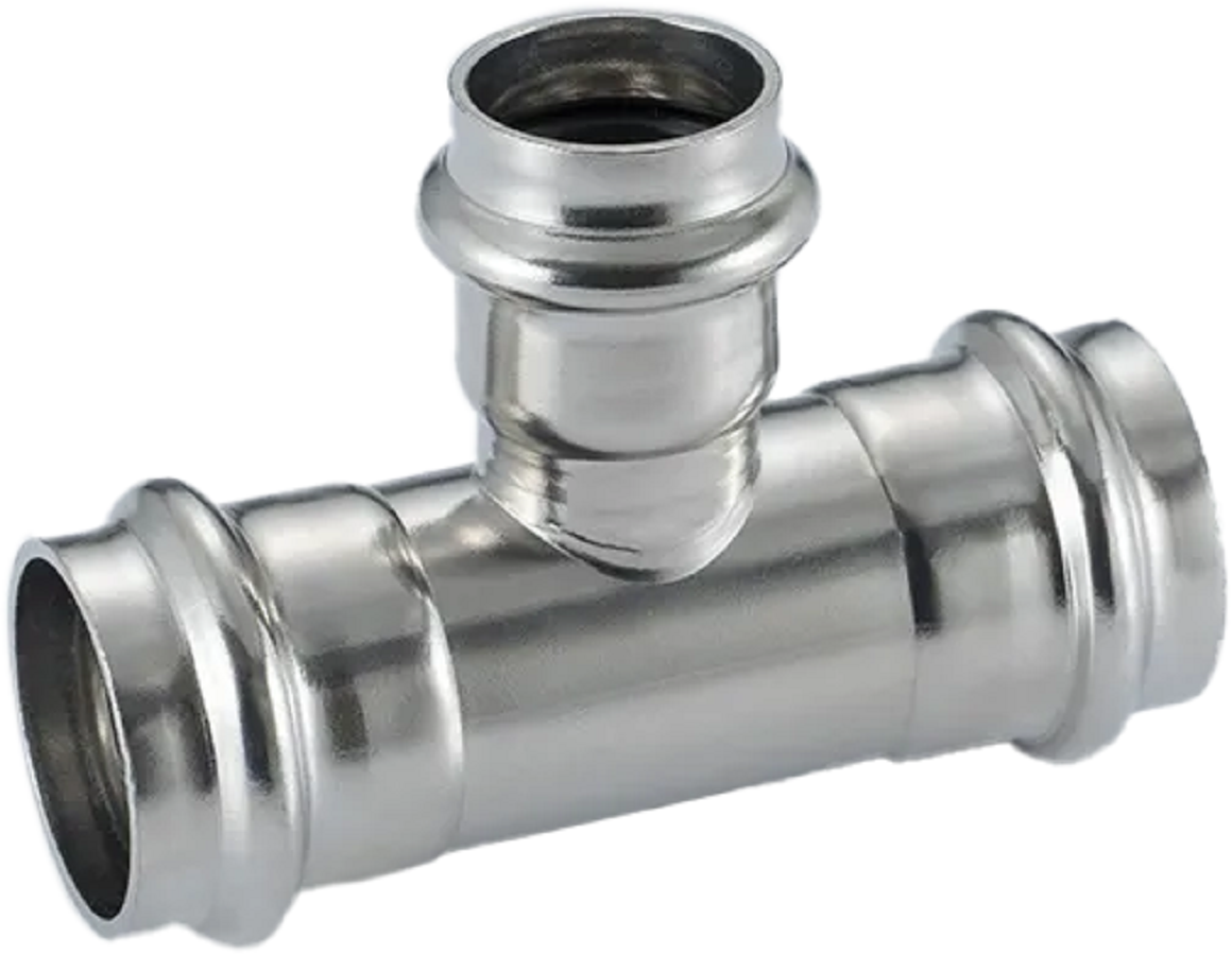 Тройник GAPPO G1110.222222, нержавеющая сталь, 22 х 22 x 22 мм