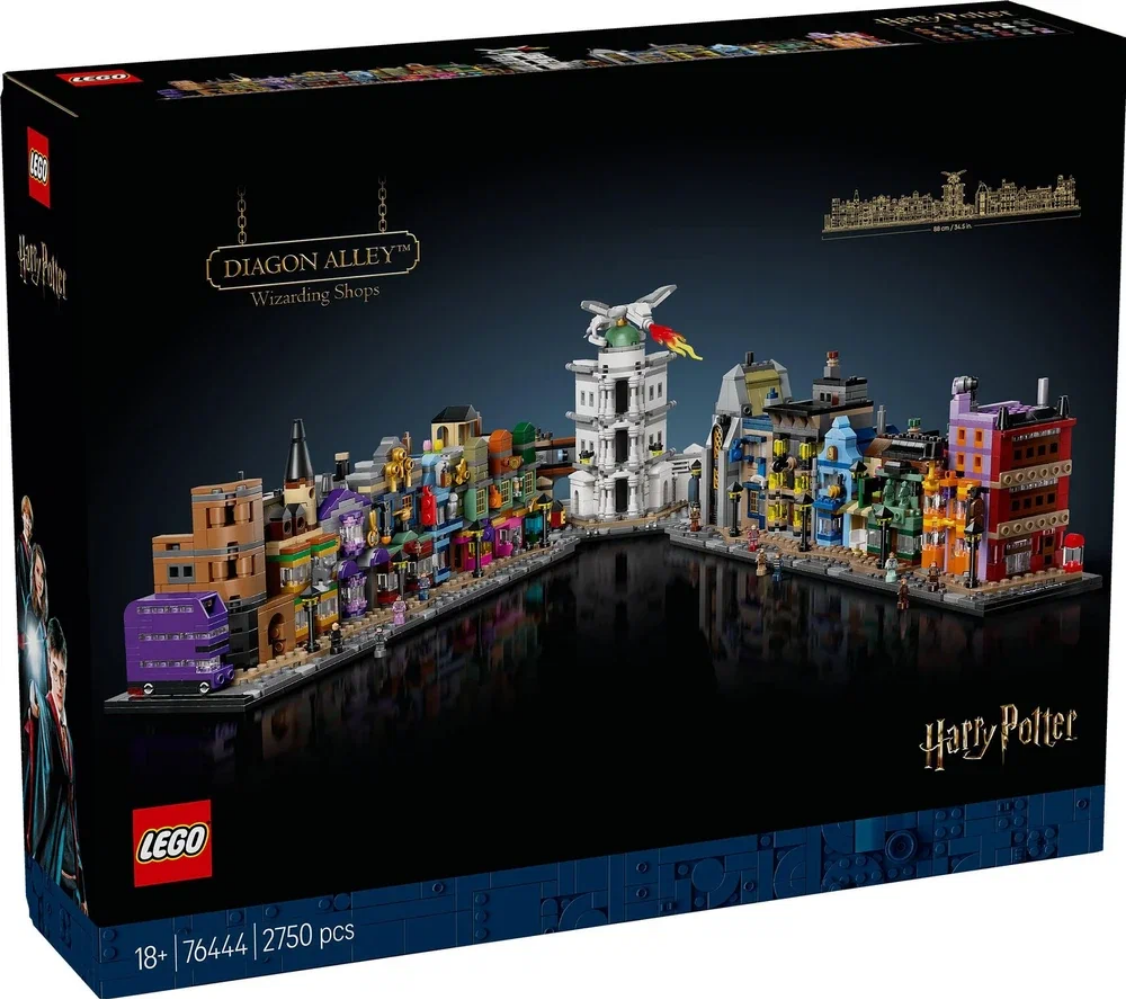 Конструктор LEGO Harry Potter Волшебные магазины Косого переулка 76444, 2750 деталей, от 18 лет