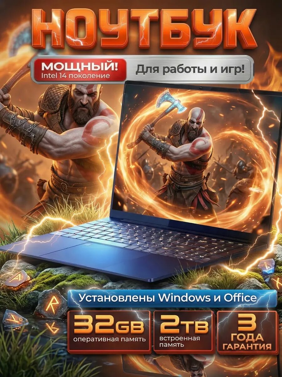 Ноутбук HiGH TECH R464 Intel H-Series RAM 32GB / SSD 2048GB