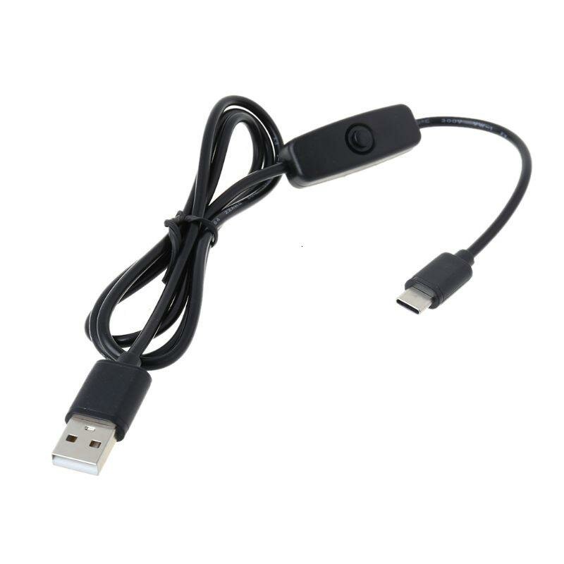 USB-кабель USB–Type-C с выключателем, Черный