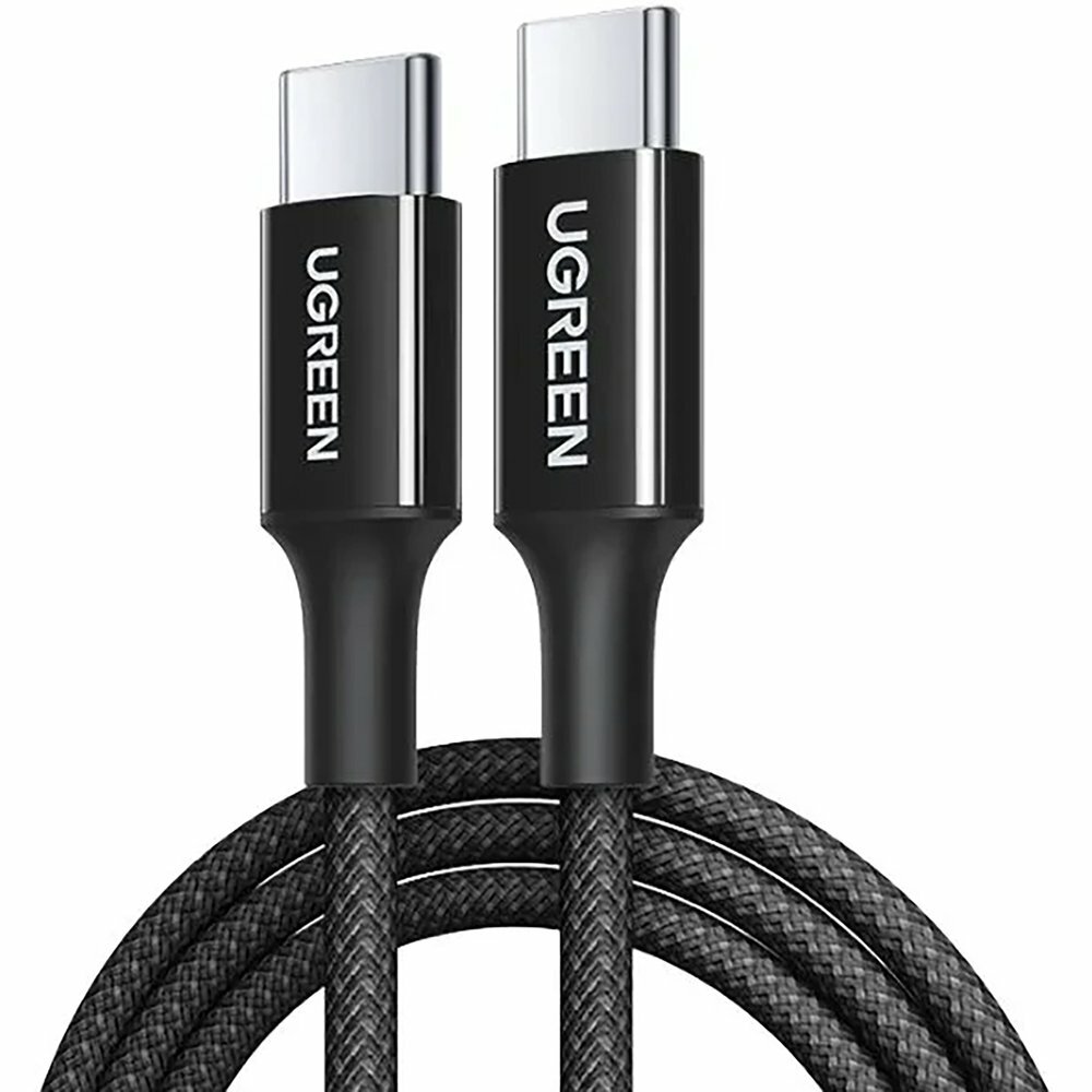 Кабель UGREEN L502 (65250) 100W USB-C to USB-C PD Fast Charging Braided Cable 5A Max. 2м. черный