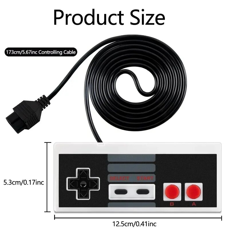 Мини-геймпад для Nintendo NES Gray — фото 1