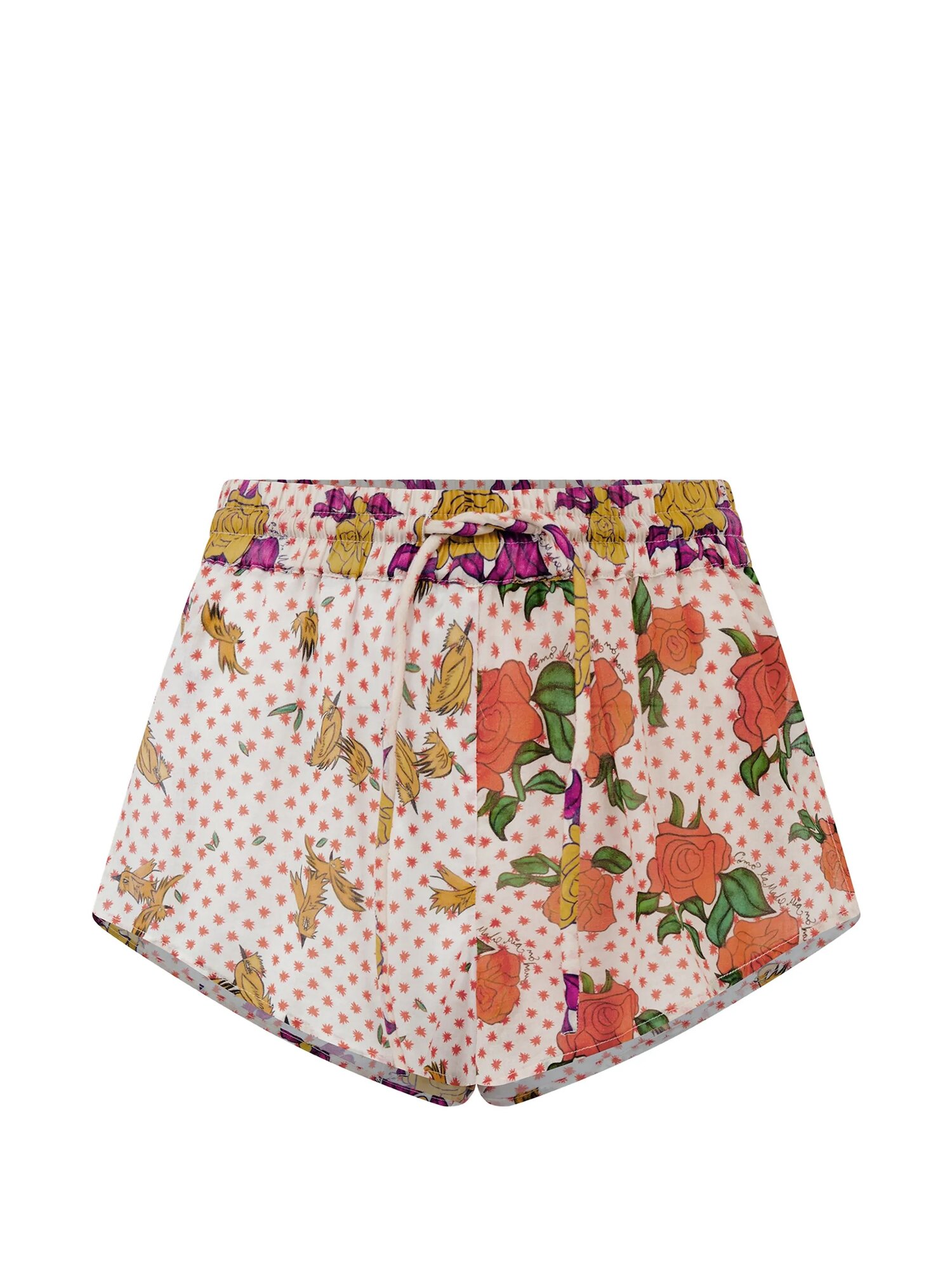 Шорты Floral-print drawstring shorts