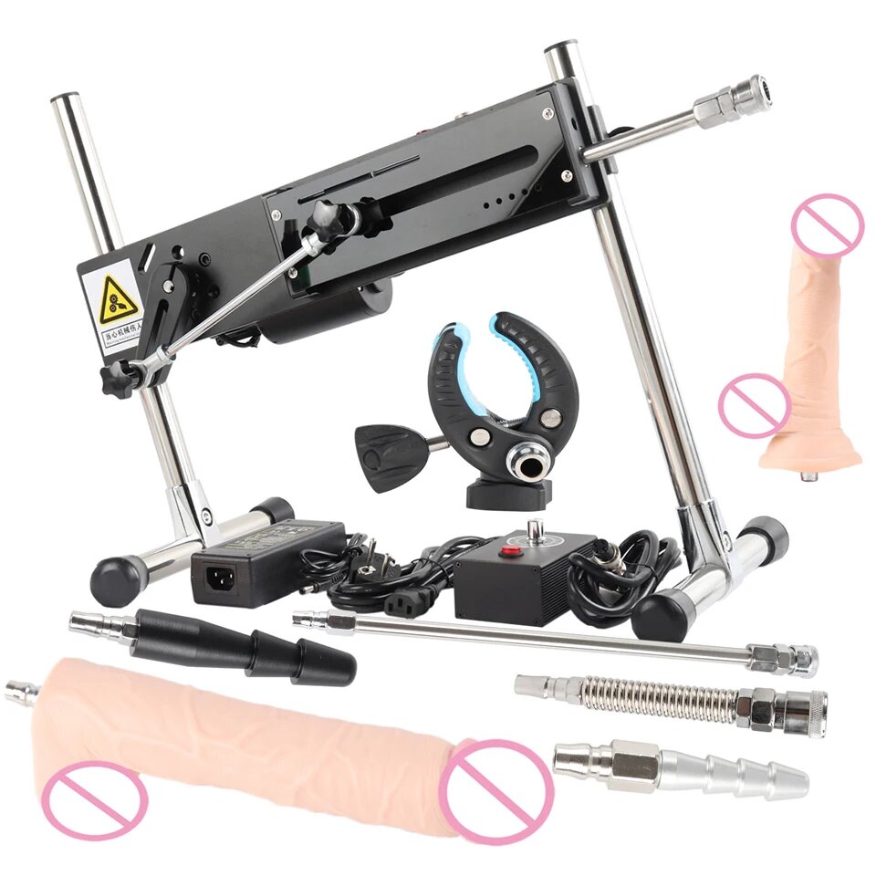 Fredorch Strong Power Metal Sex Machine 3-15cm Stroke Length Automatic Hand-free Vibrator Sex Toy For Adult Love Machine Gun Ses