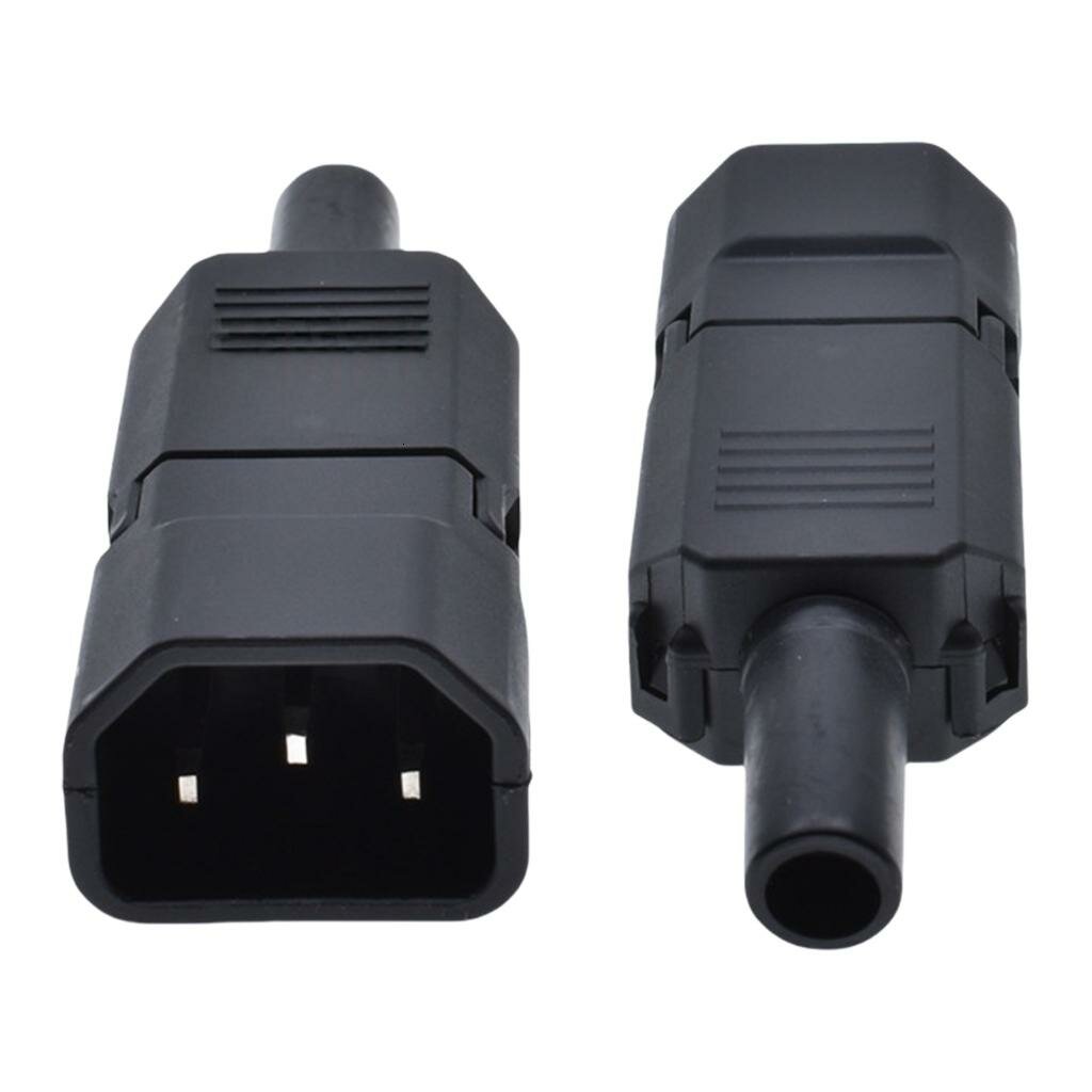 Вилка IEC320 C13 10A 250V с клеммами, 1 пара самцов