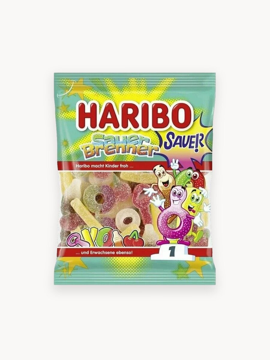 Haribo Sauerbrenner мармелад жевательный Кислый микс 160 гр