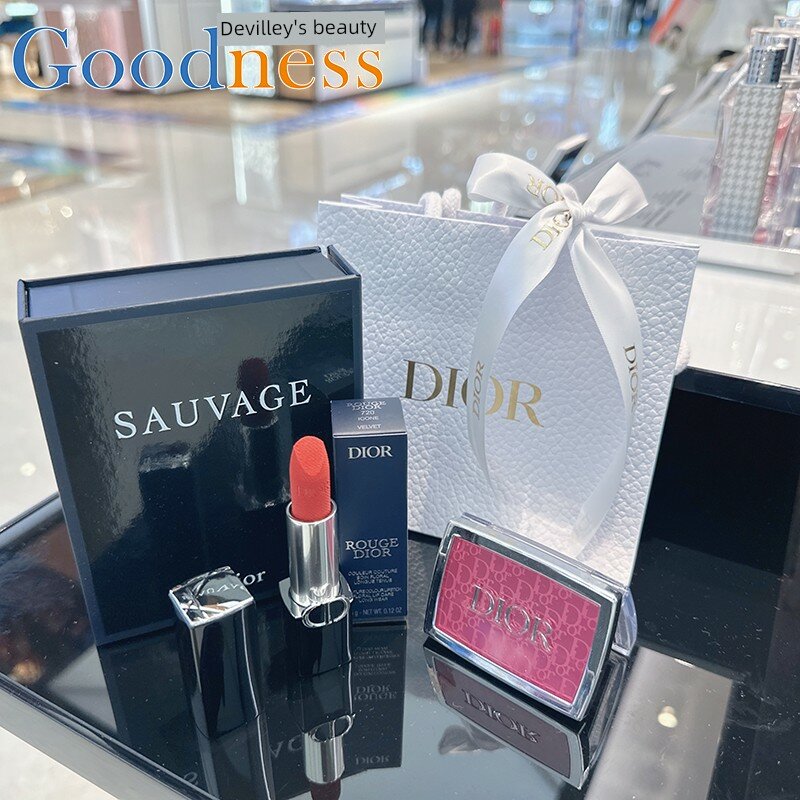 Роскошная пустая подарочная коробка Dior Sauvage с ручкой, размеры 12x10x3 см, в комплекте с сумкой для переноски