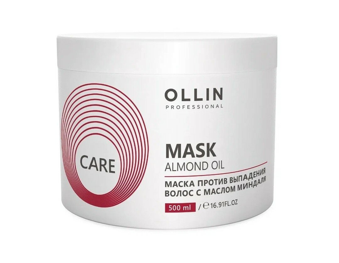 OLLIN PROFESSIONAL CARE Маска против выпадения волос с маслом миндаля, 500 мл.