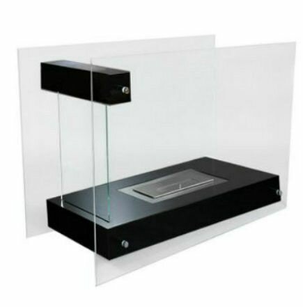 Биокамин Kratki LINATE/B, Металл, черный, 110x78x47,3 см.