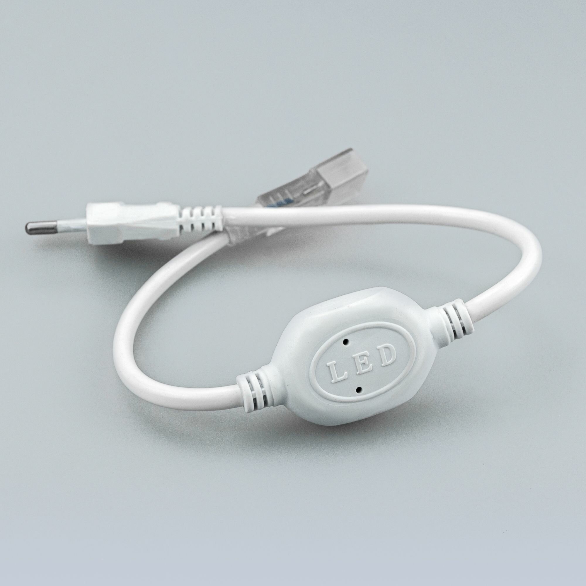 Сетевой шнур Eleganz для светодиодной ленты 9.6вт 220в, белый, IP20, 1 шт.