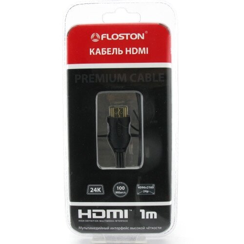 Кабель HDMI19M - HDMI19M 1.4b, 1.0м Floston 5101A