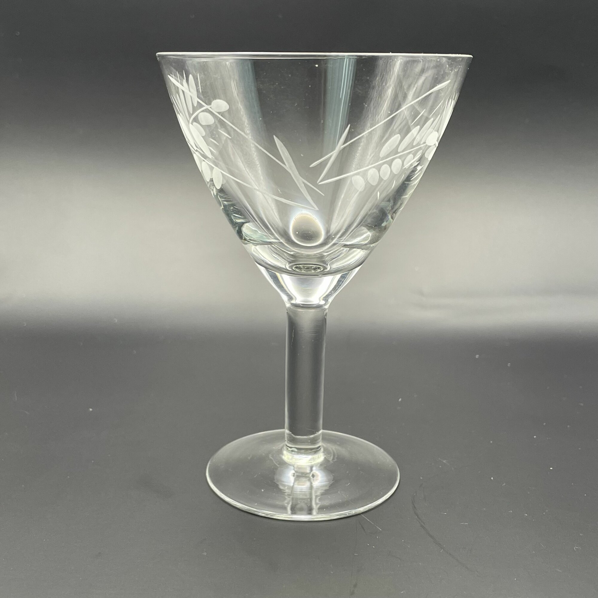 Советский винтажный бокал, стекло. Сделано в СССР