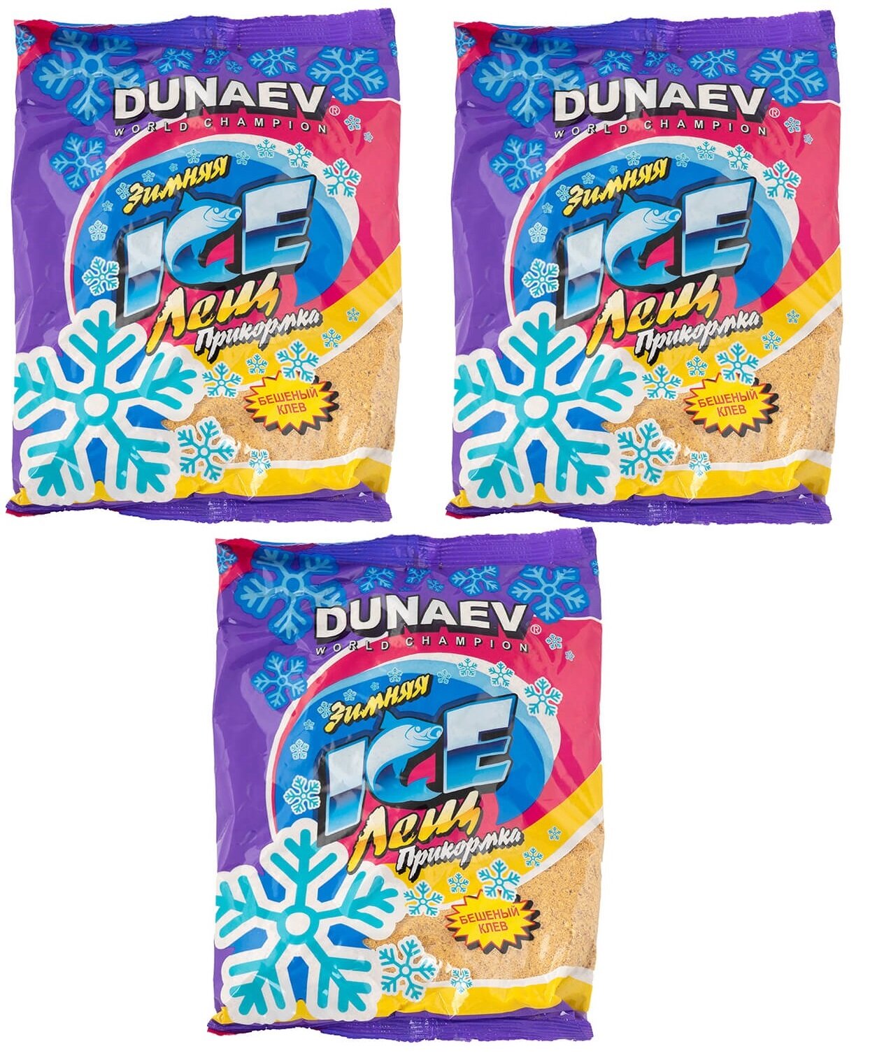 Прикормка "DUNAEV ice-классика" 0.75кг Лещ 3 пачки