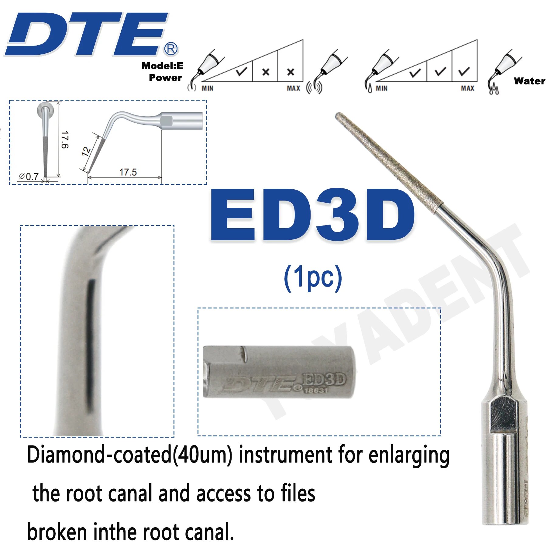 Стоматологический ультразвуковой скалер Woodpecker DTE ED3D