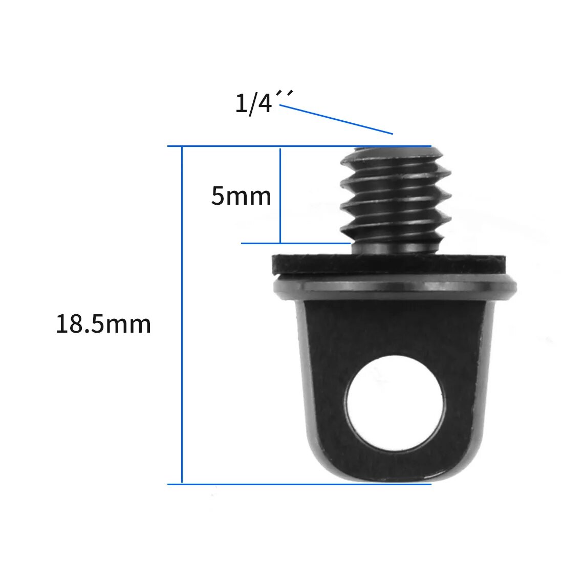 Адаптер для камеры 1/4" Black TypeB