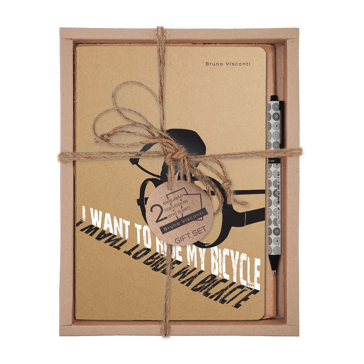 Набор подарочный "BICYCLE" (ДВЕ тетради BV И ручка)