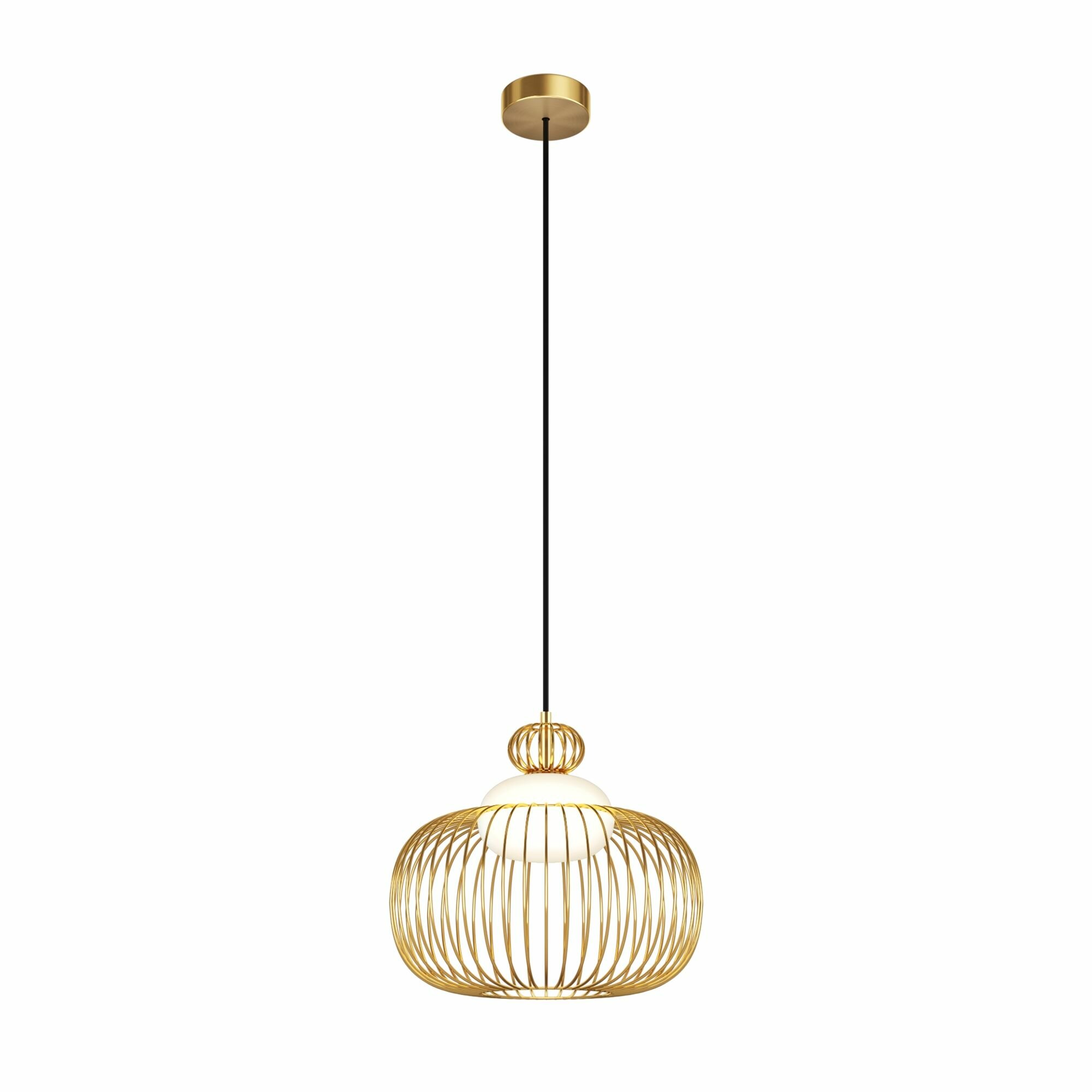 Светильник потолочный подвесной золотой Maytoni Levitation MOD376PL-01G