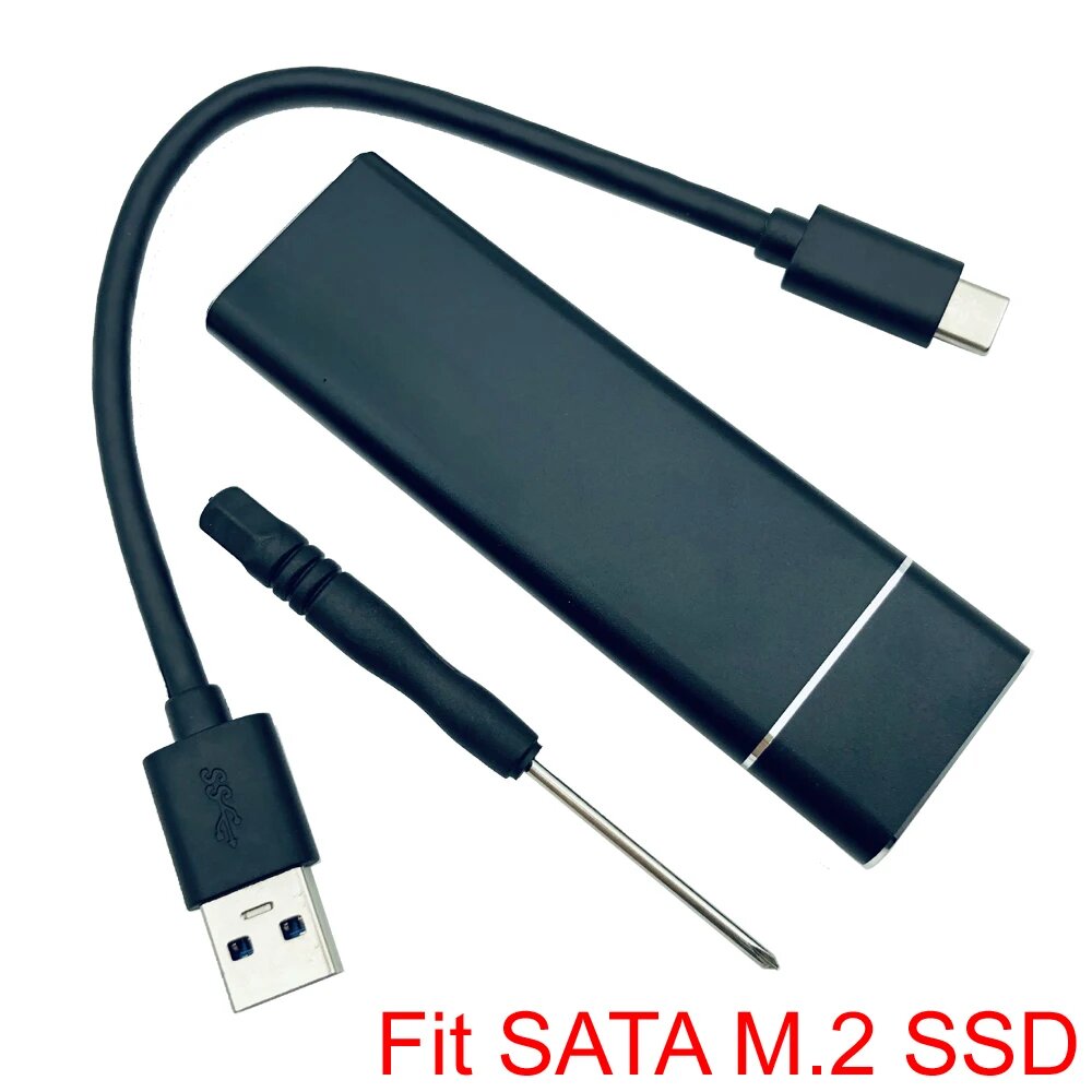 Корпус SSD h1111z USB 3.1 к M.2 NVME Black M.2 SATA case