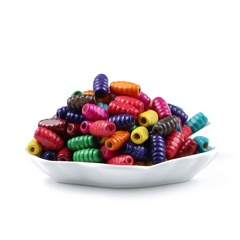 Деревянные бусины HGKLBB, овальные, 15x8 мм, 200 шт thread wood 50pcs