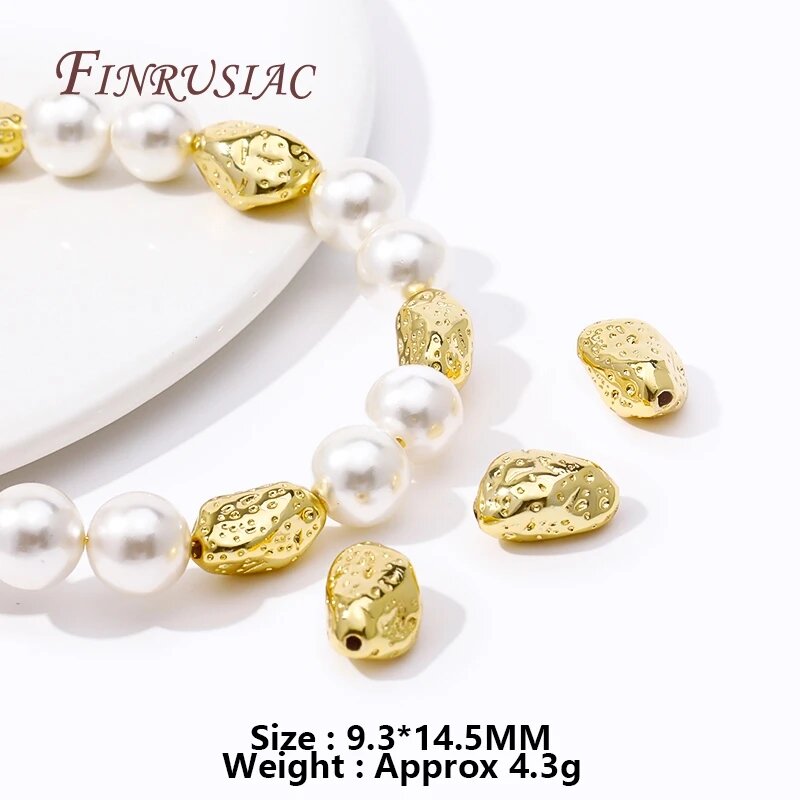 Позолоченные разделители для бусин FINRUSIAC 6 Pieces