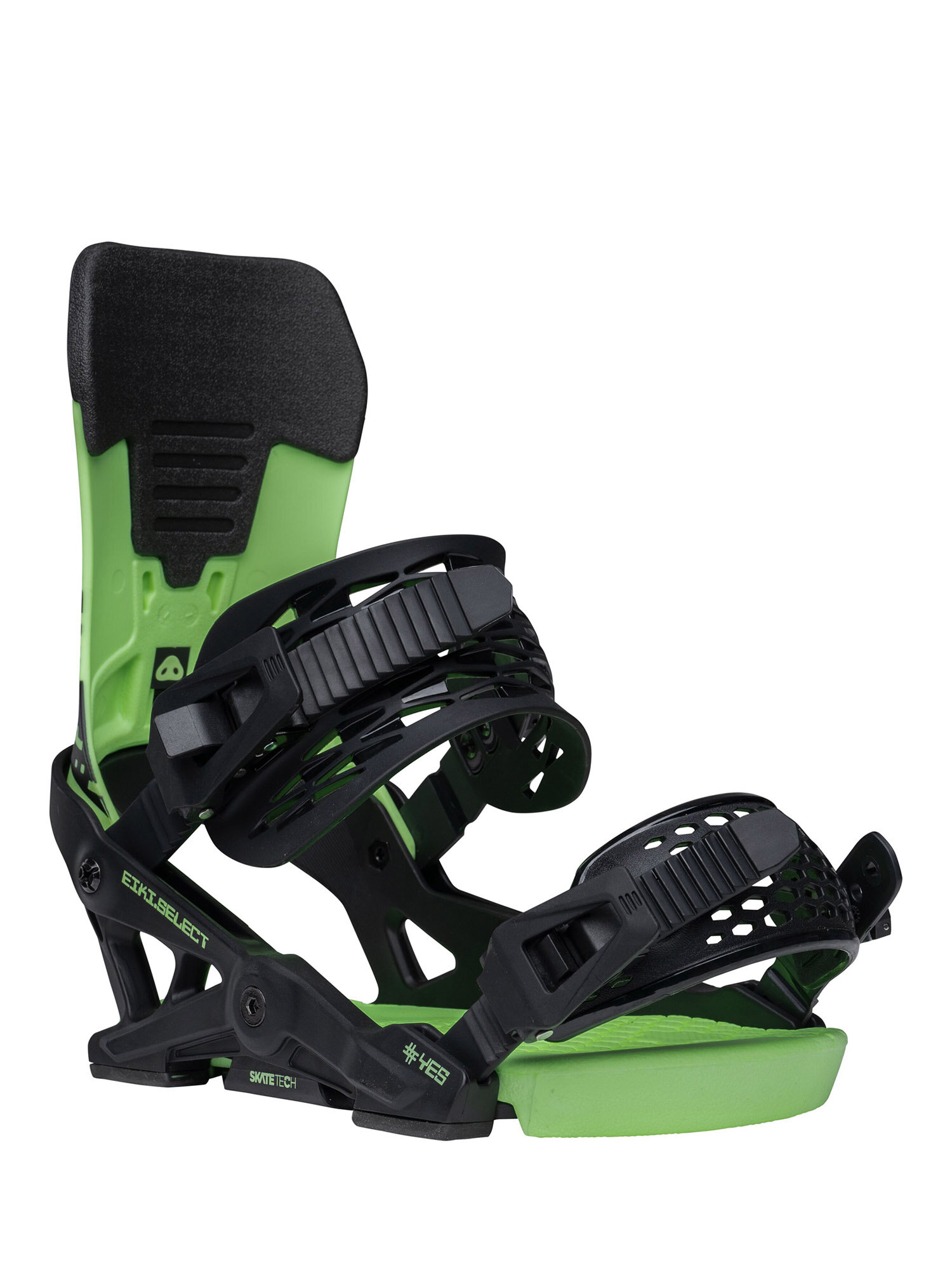 Крепления для сноуборда YES Select Eiki Green Glow (US: M)