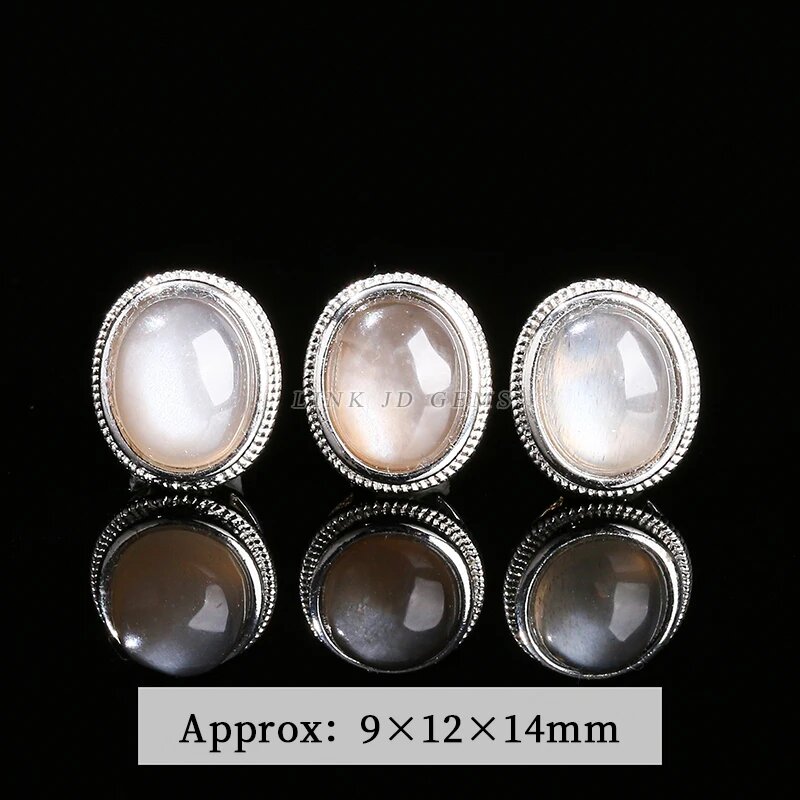 Серый лунный камень кабошон для бижутерии