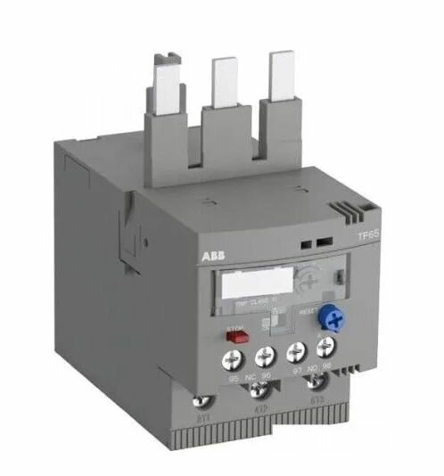 TF65-60 Реле перегрузки тепловое диапазон уставки 50.0-60.0А для контакторов AF40, AF52, AF65 класс перегрузки 10 ABB