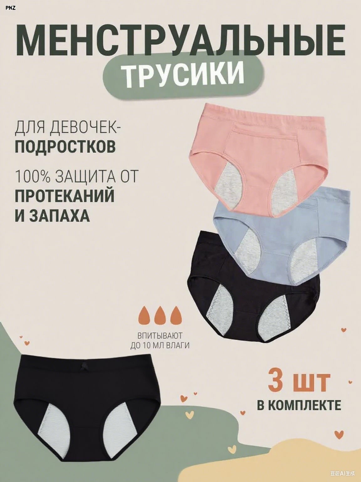 Трусы менструальные