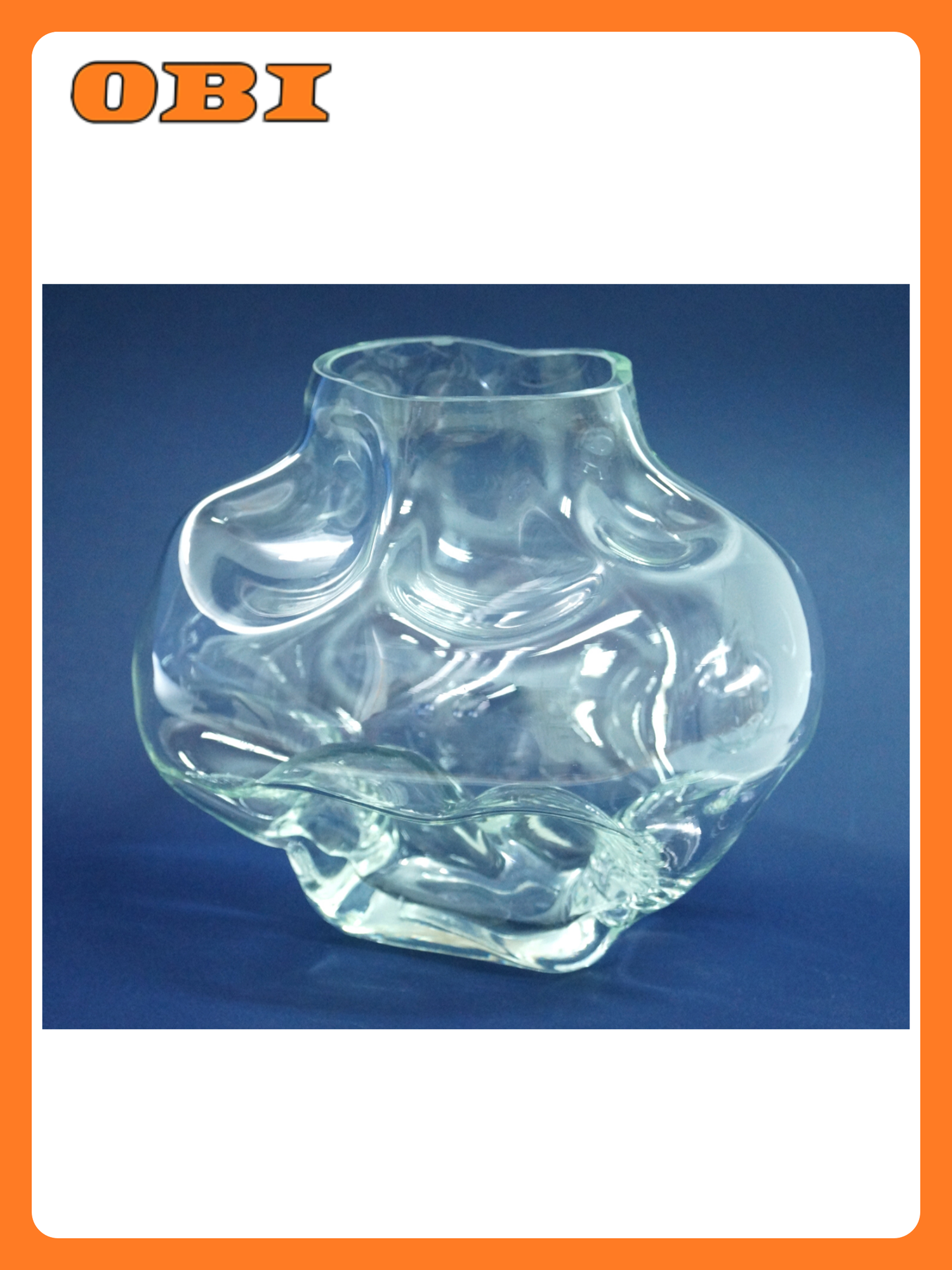 Ваза Evis "Элиша-2", настольная, прозрачная, бесцветная, 1 шт.